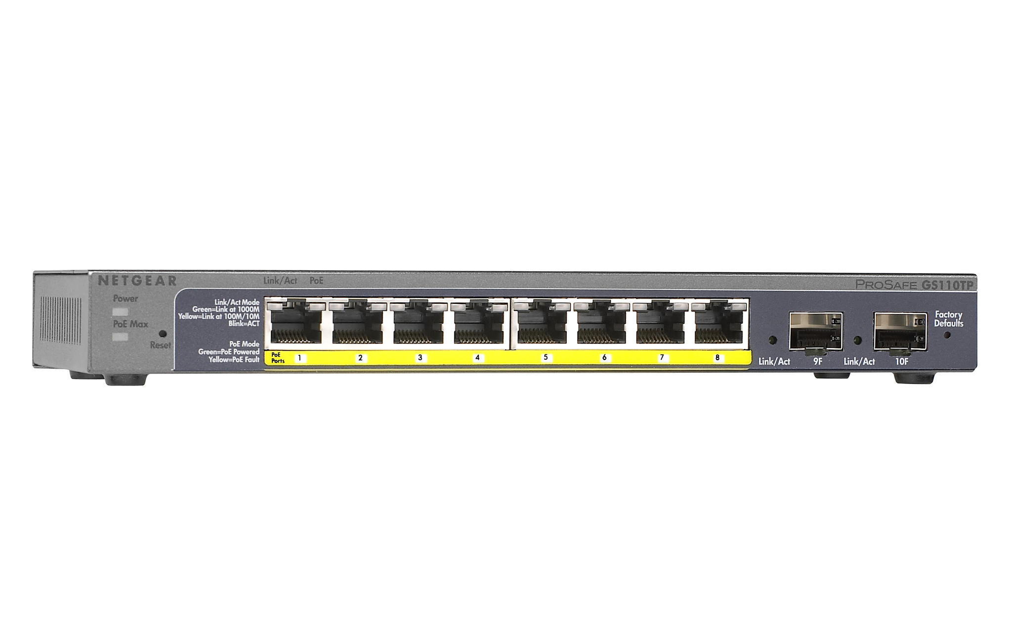Netgear Prosafe GS110TP PoE switch - GS110TP-200EUS