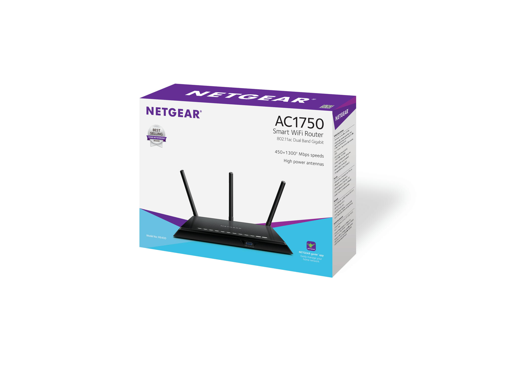 Netgear R6400 AC1750 router - R6400-100PES