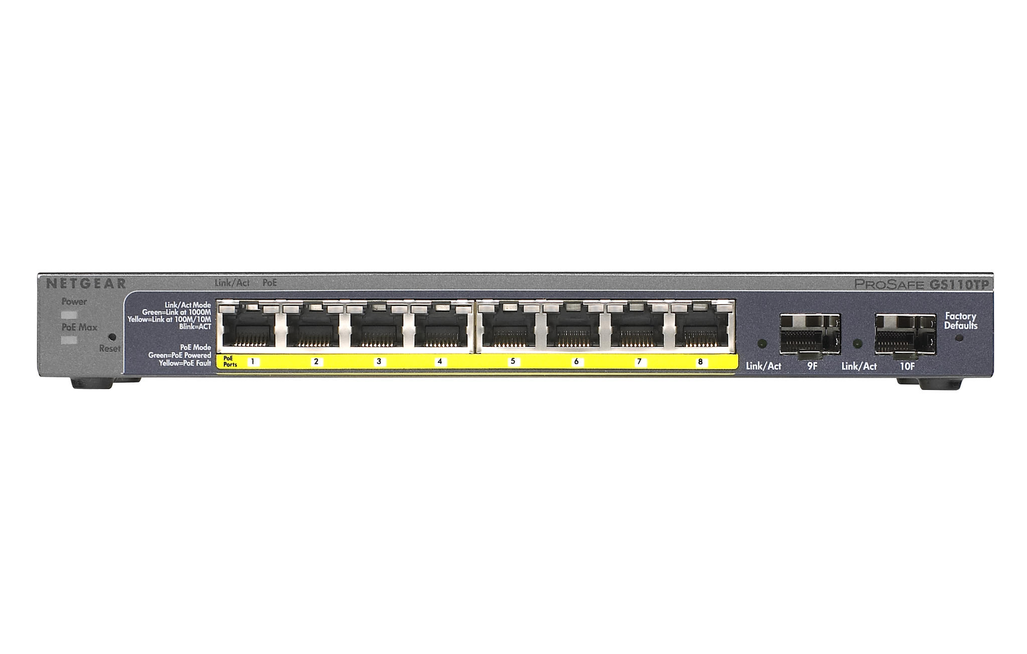 Netgear Prosafe GS110TP PoE switch - GS110TP-200EUS