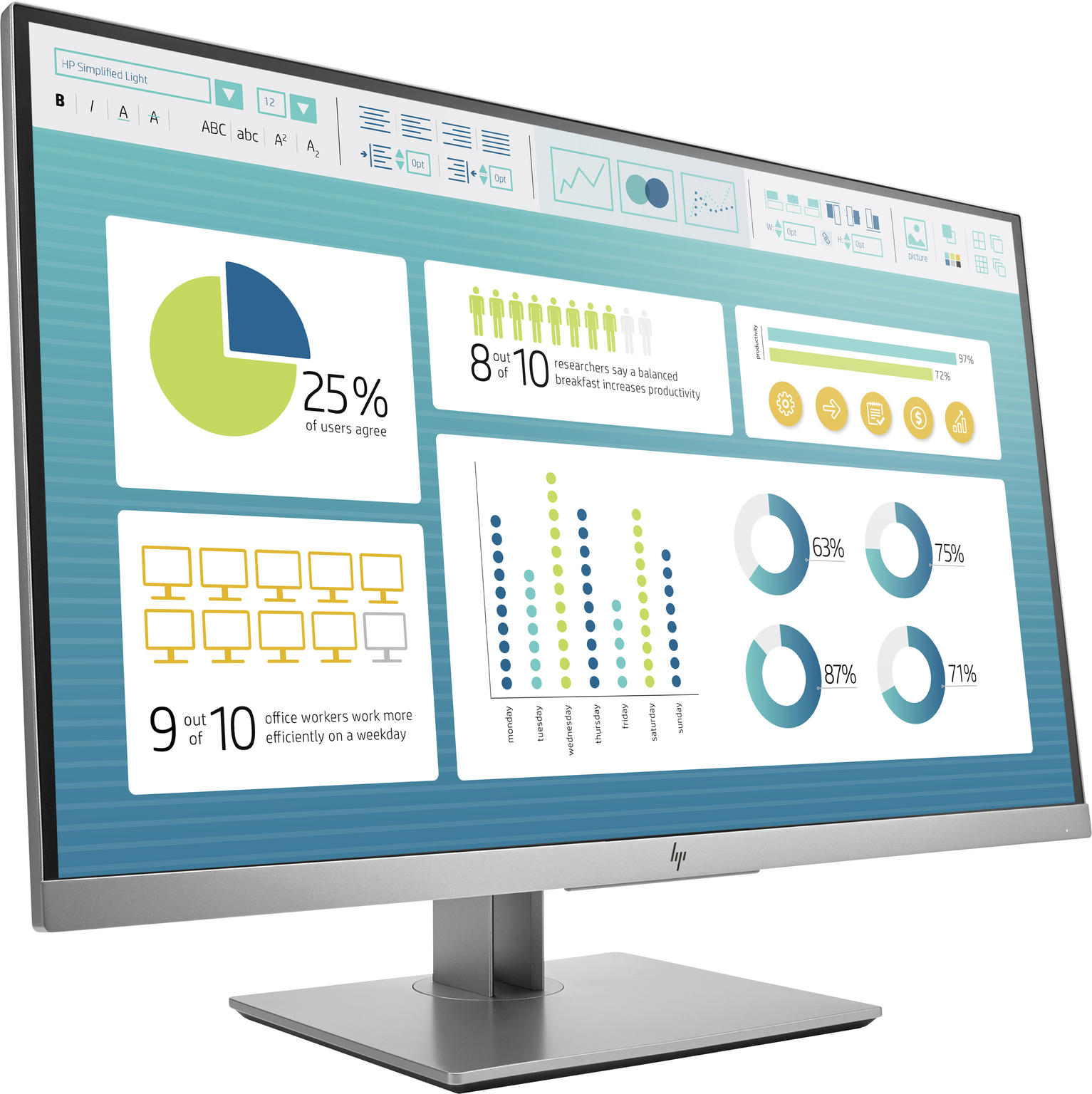 HP EliteDisplay E273 monitor - 1FH50AA