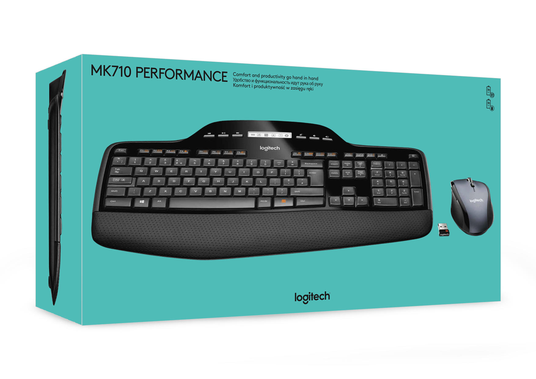 Logitech MK710 desktop zwart - 920-002442